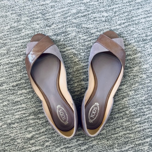 Tod's | Shoes | Tods Nwot Open Toed Flats | Poshmark